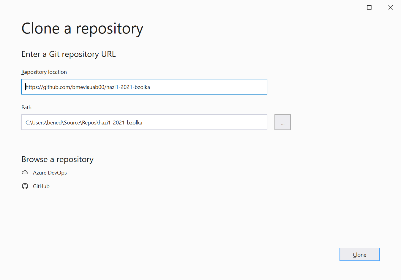 Házi feladat munkafolyamat és a Git/GitHub használata - BMEVIAUAB00 ...